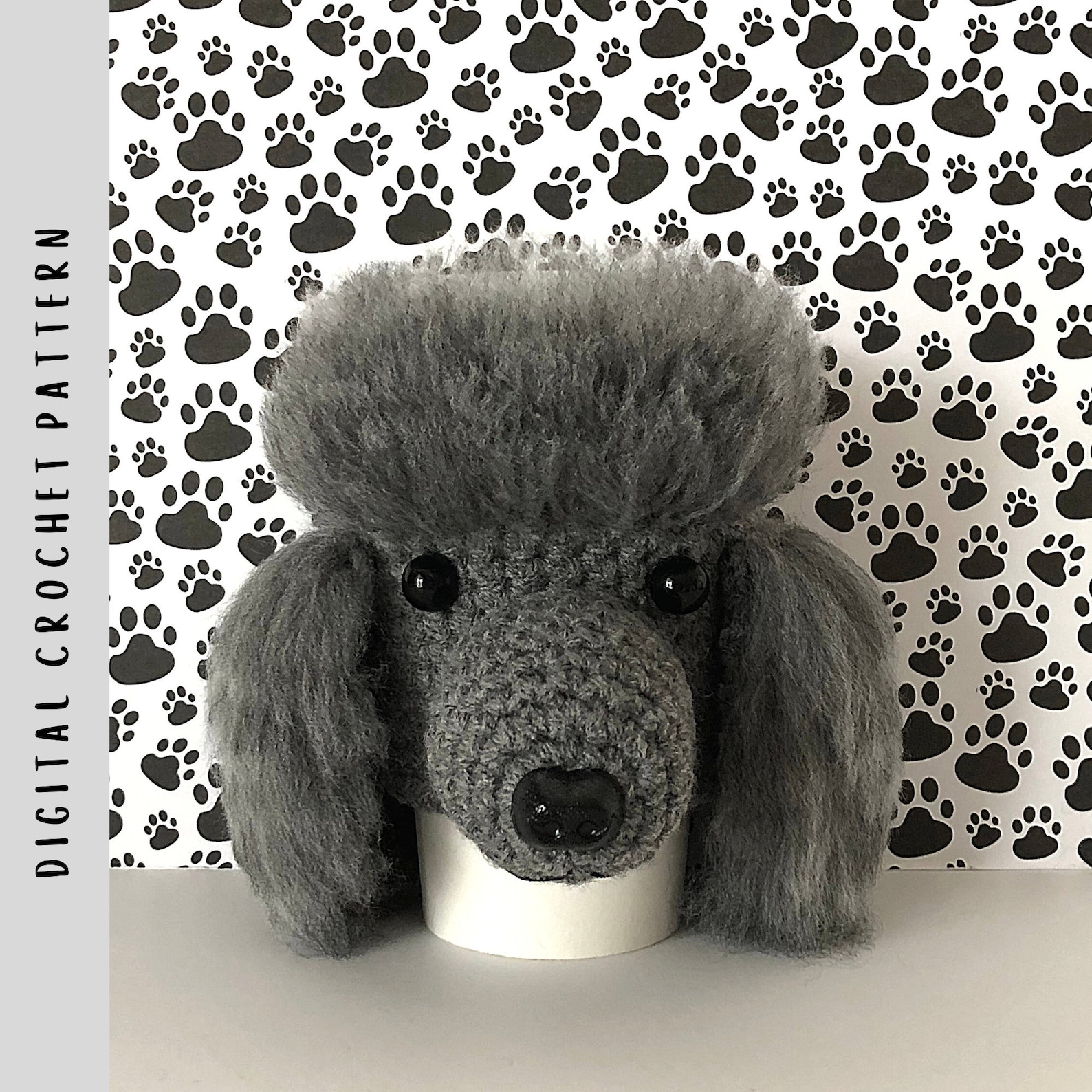 Poodle Crochet Pattern Standard Poodle Dog Crochet Pattern | Etsy