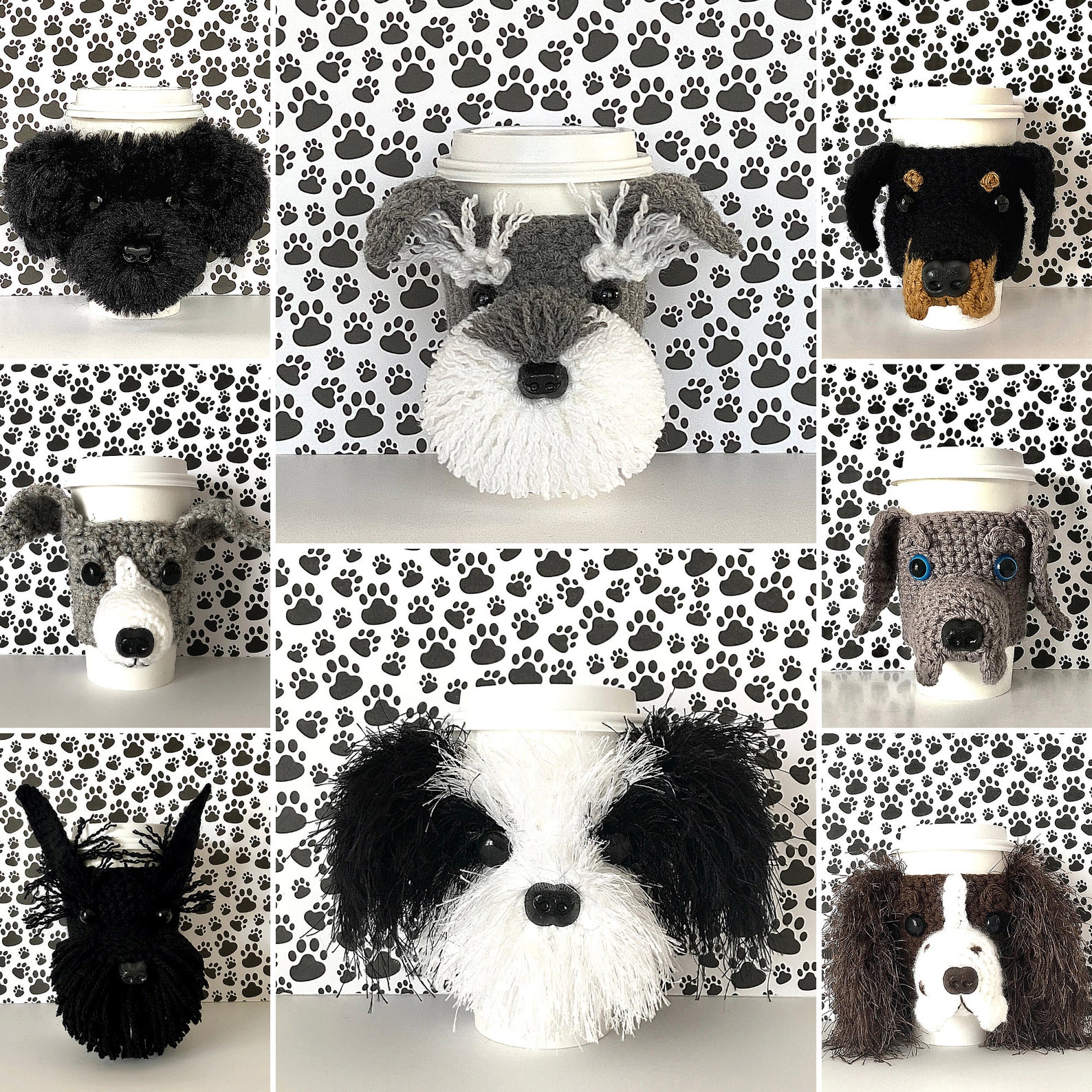 Amigurumi Dog Crochet Pattern Amigurumi Puppy Cup Cozy - Etsy