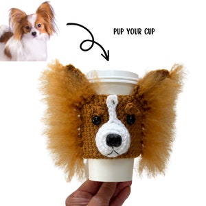 Papillon Dog Cup Cozy, Papillon Gift, Papillon Owner or Lover ...