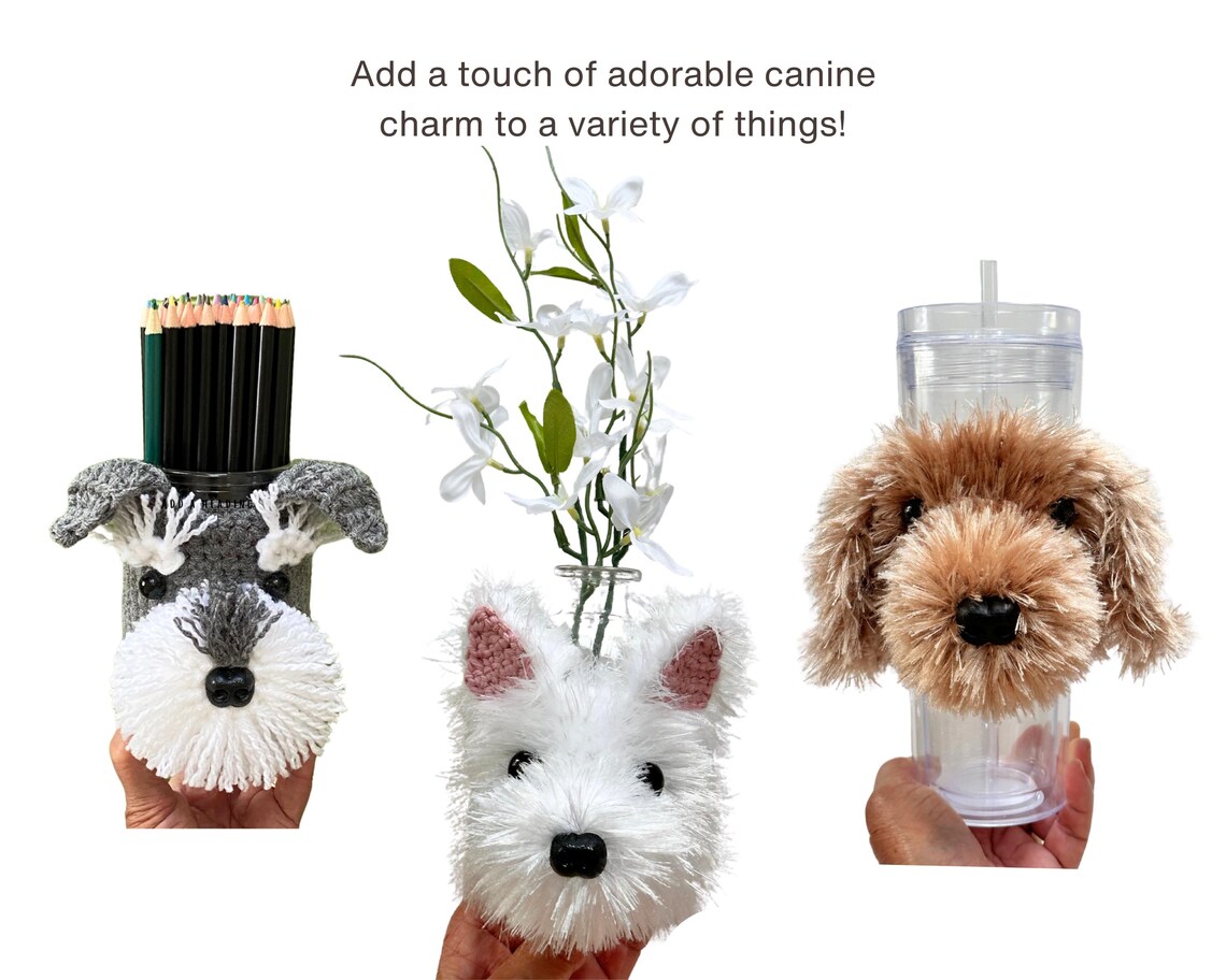 Long Haired Dachshund Crochet Pattern, Cup Cozy Pattern, Dachshund Dog ...
