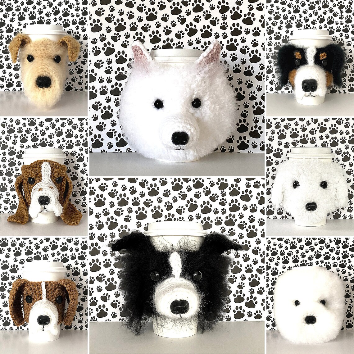 Amigurumi Dog Crochet Pattern Amigurumi Puppy Cup Cozy - Etsy
