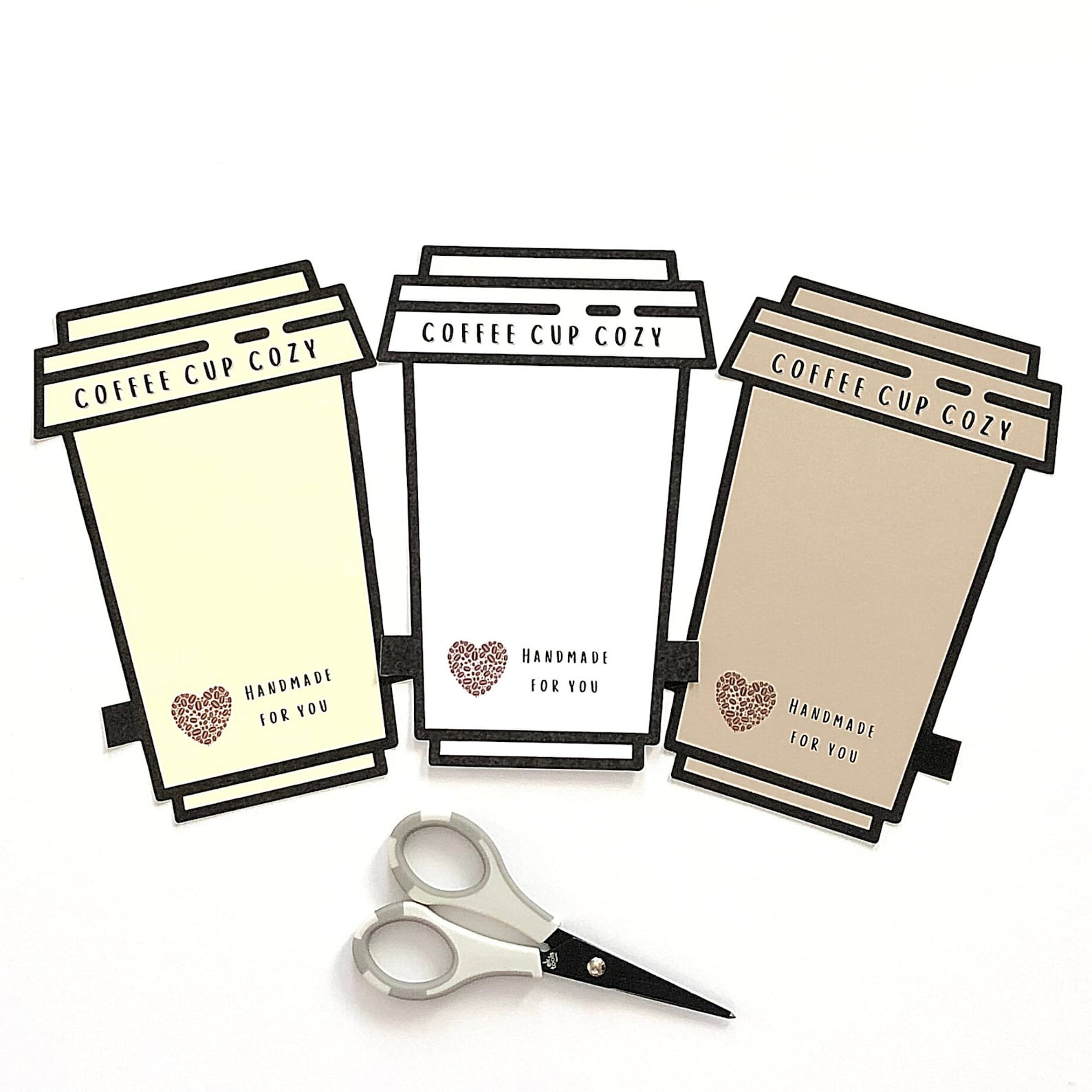 Coffee Cup Cozy Printable Cup Insert Cozy Display Card Cup - Etsy