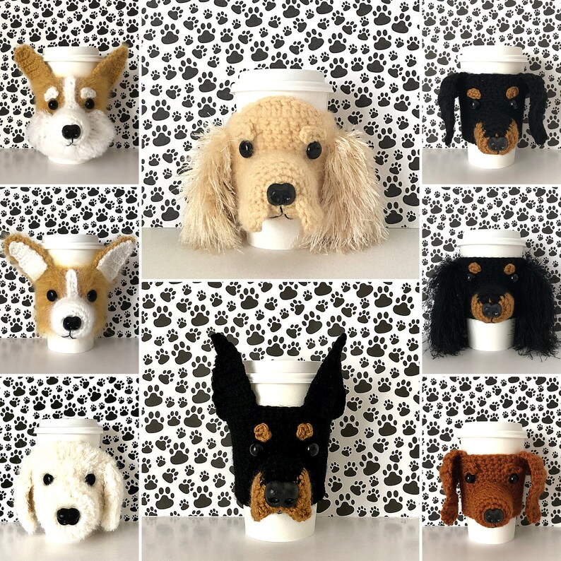 Amigurumi Dog Crochet Pattern Amigurumi Puppy Cup Cozy - Etsy