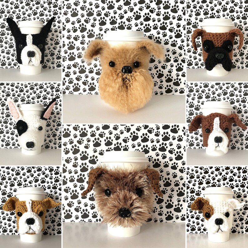 Amigurumi Dog Crochet Pattern Amigurumi Puppy Cup Cozy - Etsy