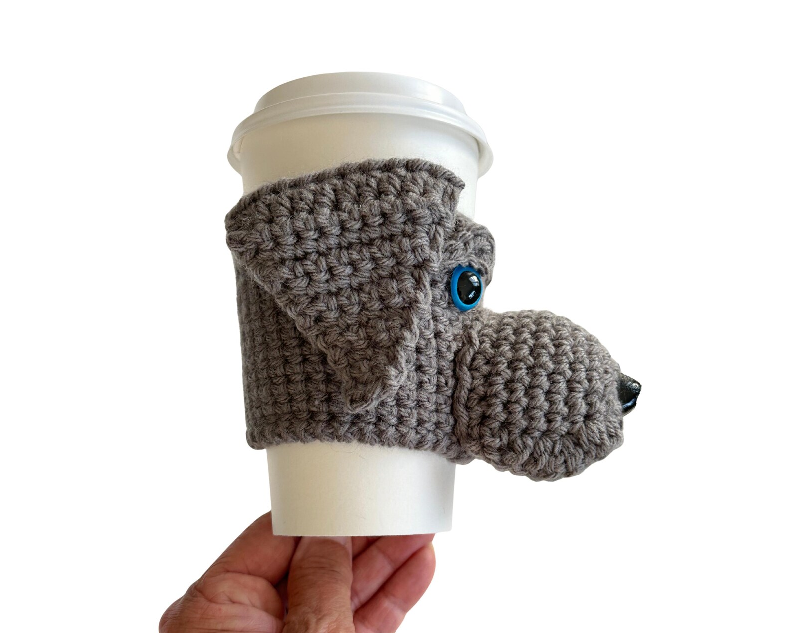 Weimaraner Crochet Pattern, Weimaraner Dog Cup Cozy Pattern, Realistic ...