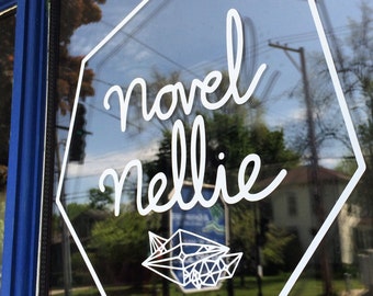 STORE NAME Custom Window Decal Business Shop Storefront Vinyl - Etsy