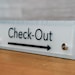 Desk Sign Check Out Sign Personalized Desk Name Plate for the Office ...