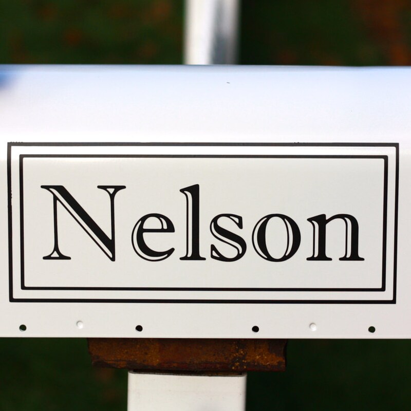 Last Name Decal - Etsy