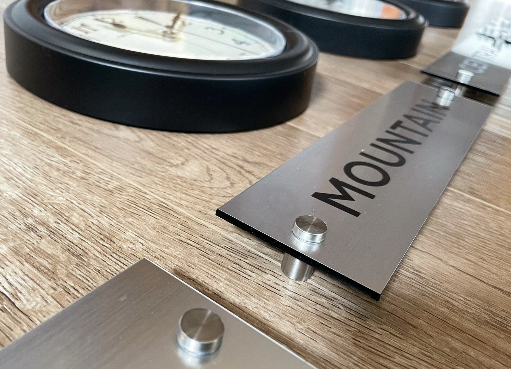 Time Zone Clock Metal Finish Sign City and Country World - Etsy Canada