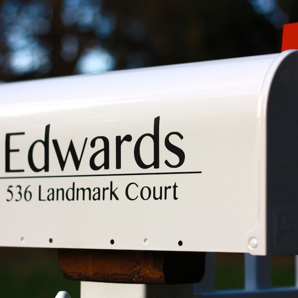 Last Name Decal - Etsy