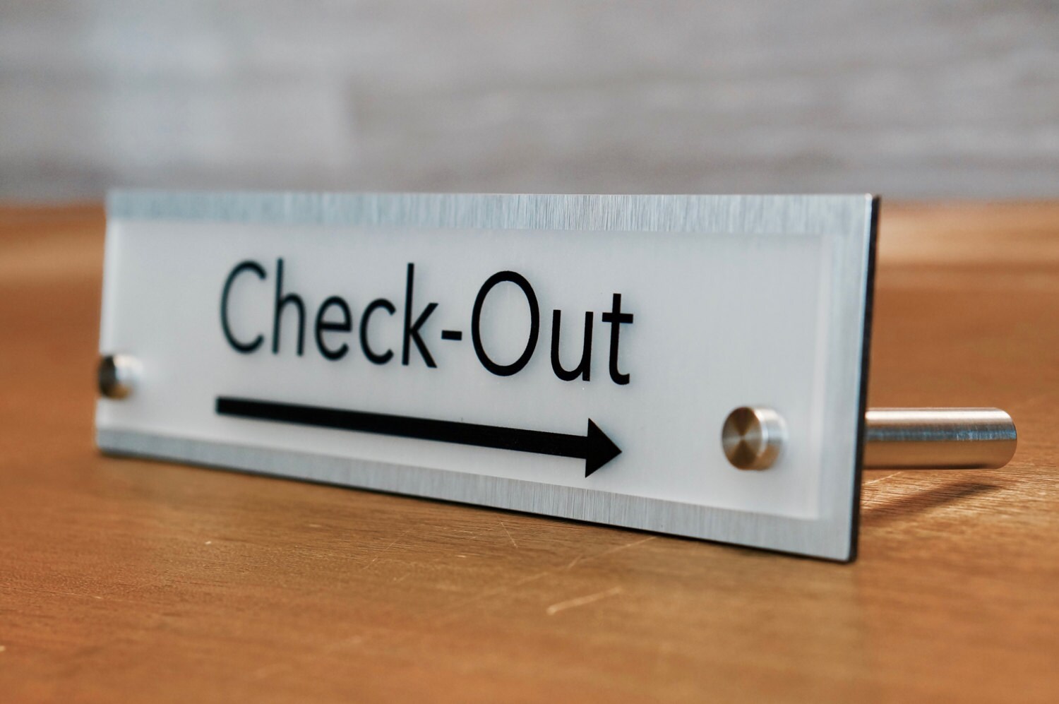 Desk Sign Check Out Sign Personalized Desk Name Plate for the | Etsy