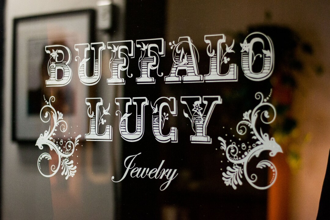 Your Boutique Business Logo Decal for Window Display Custom Logo on ...