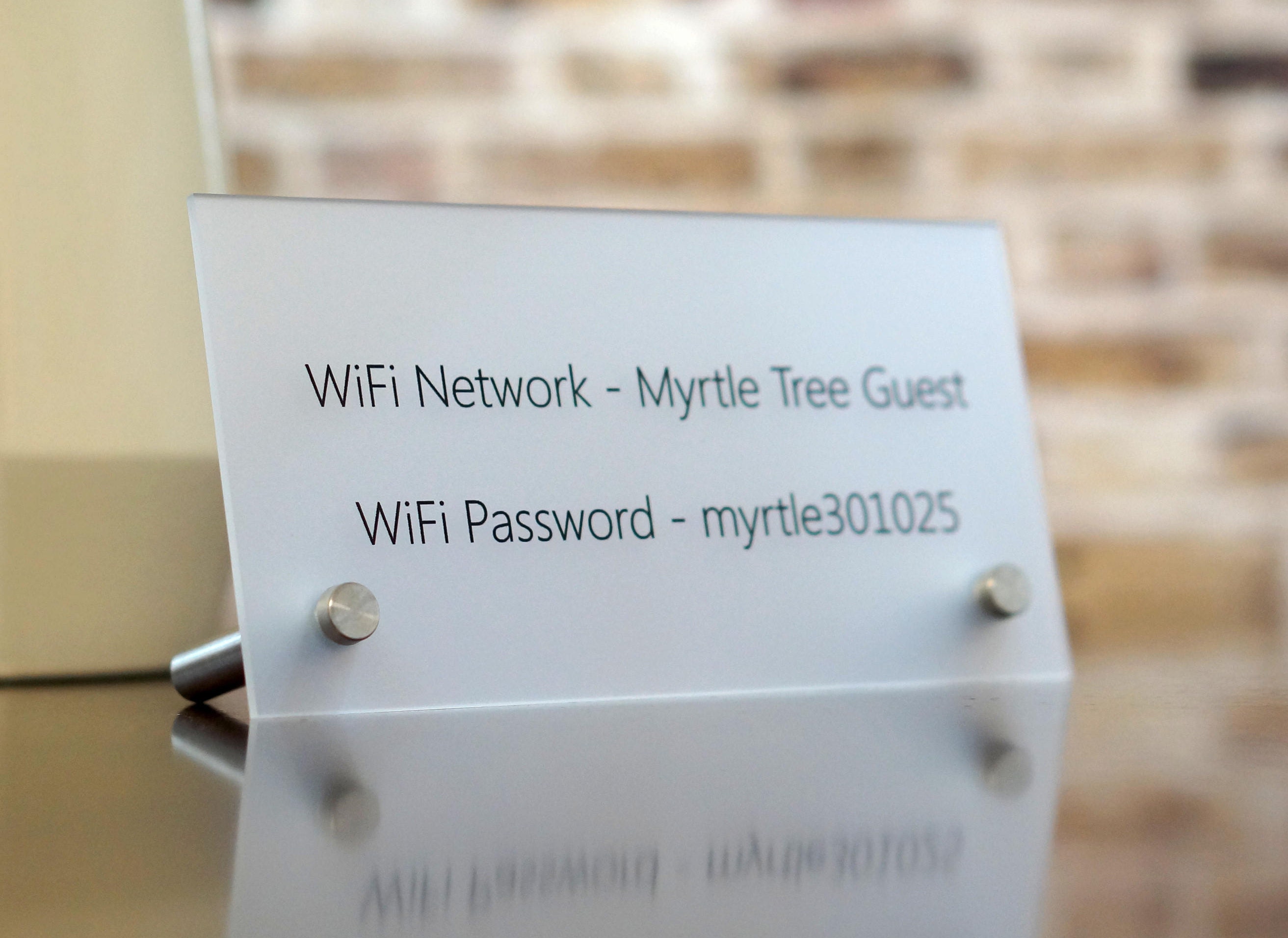 Wireless Internet Password