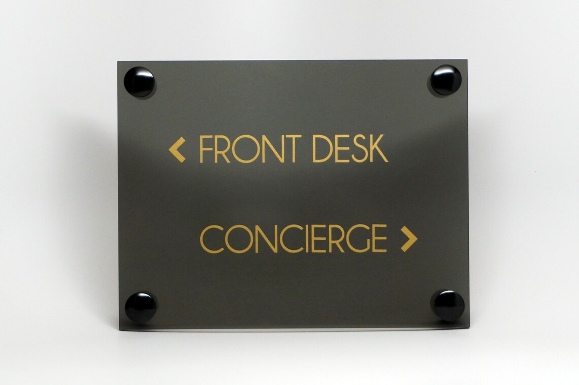 Reception Desk Hotel Door Hanger Sign Front Door Sign Custom - Etsy