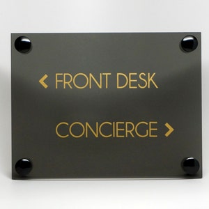 Reception Desk Hotel Door Hanger Sign Front Door Sign Custom Sign 10 X ...