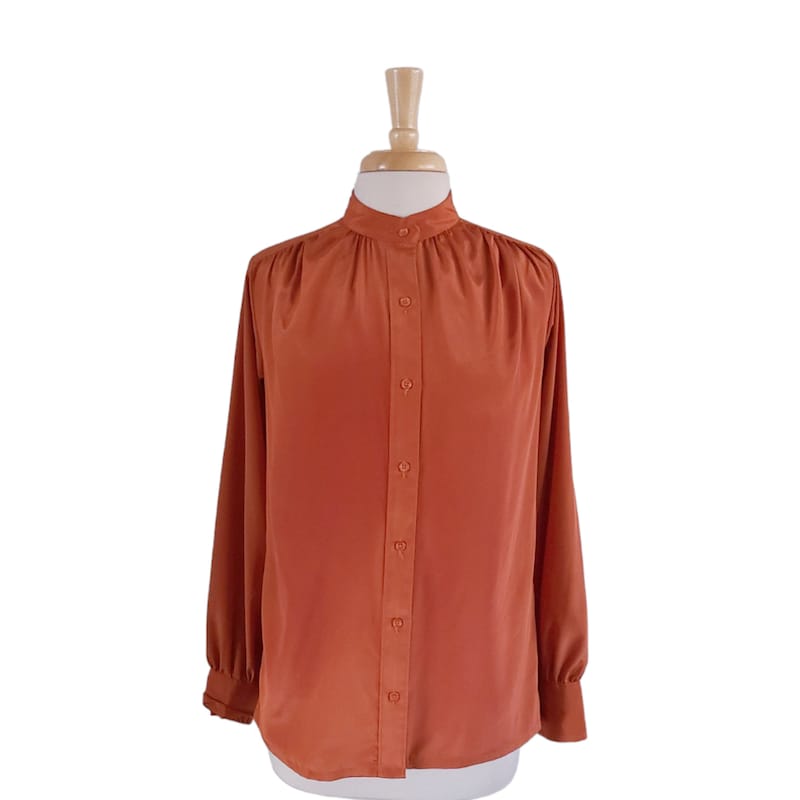 Rust Blouse - Etsy