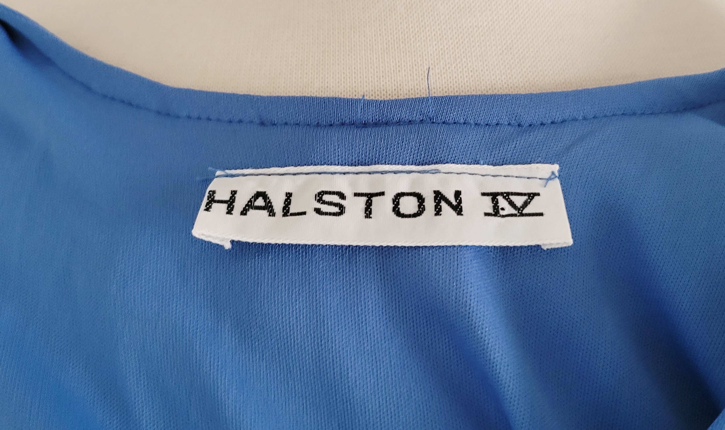 Vintage Halston Dress 1980s Halston Caftan V Neck Dress or Loungewear ...