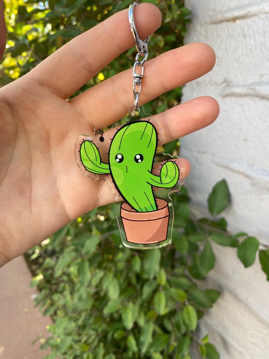 Cactus Saguaro Desert Kawaii Keychain - Etsy