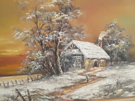 American Impressionist Artist Richard Schiller vintage oil painting ...