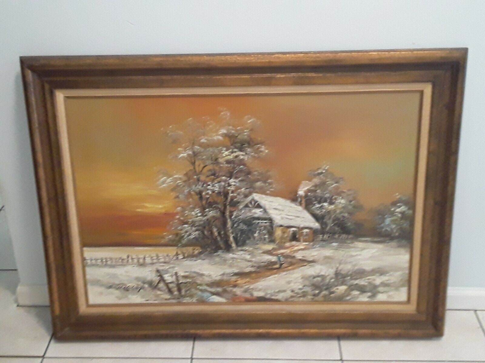 American Impressionist Artist Richard Schiller vintage oil painting ...