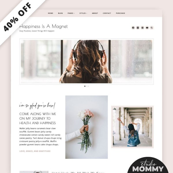 Blogger Template - Etsy