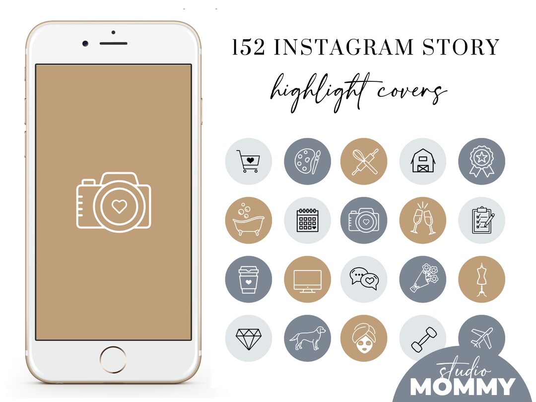 Instagram Highlight Covers Blue Instagram Story Highlight Icons Blue ...
