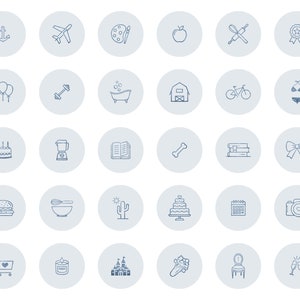 Blue Instagram Highlight Covers - Instagram Story Highlight Icons ...