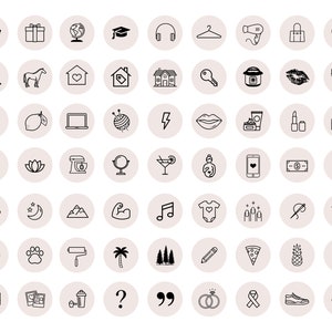 Pink Instagram Story Highlight Icons - Highlight Covers - Instagram ...