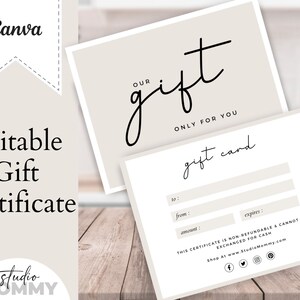 Branding Kit Canva, Influencer Media Kit, Gift Certificate Template ...