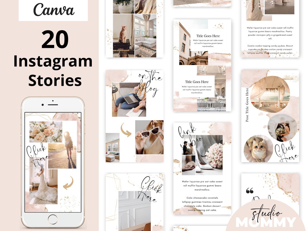 Pink Instagram Story Template Instagram Template Canva - Etsy