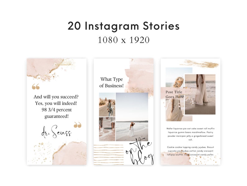 Pink Instagram Story Template Instagram Template Canva - Etsy