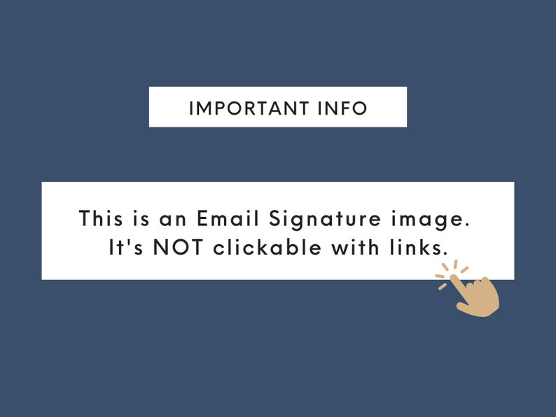 Navy Email Signature Template: Canva Email Marketing (digital Download ...