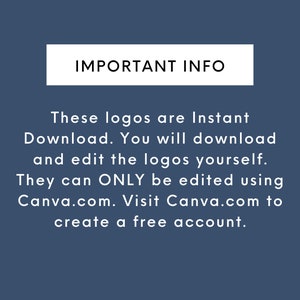 Blue Editable Logo Template Canva - Modern Logo, Minimalist Logo ...