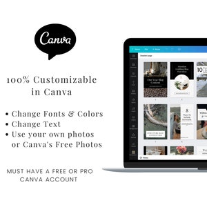 Black Pinterest Pin Templates - Pinterest Templates Canva - Pinterest ...