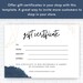 Gift Card Template Printable and Editable - Gift Certificate for Women ...