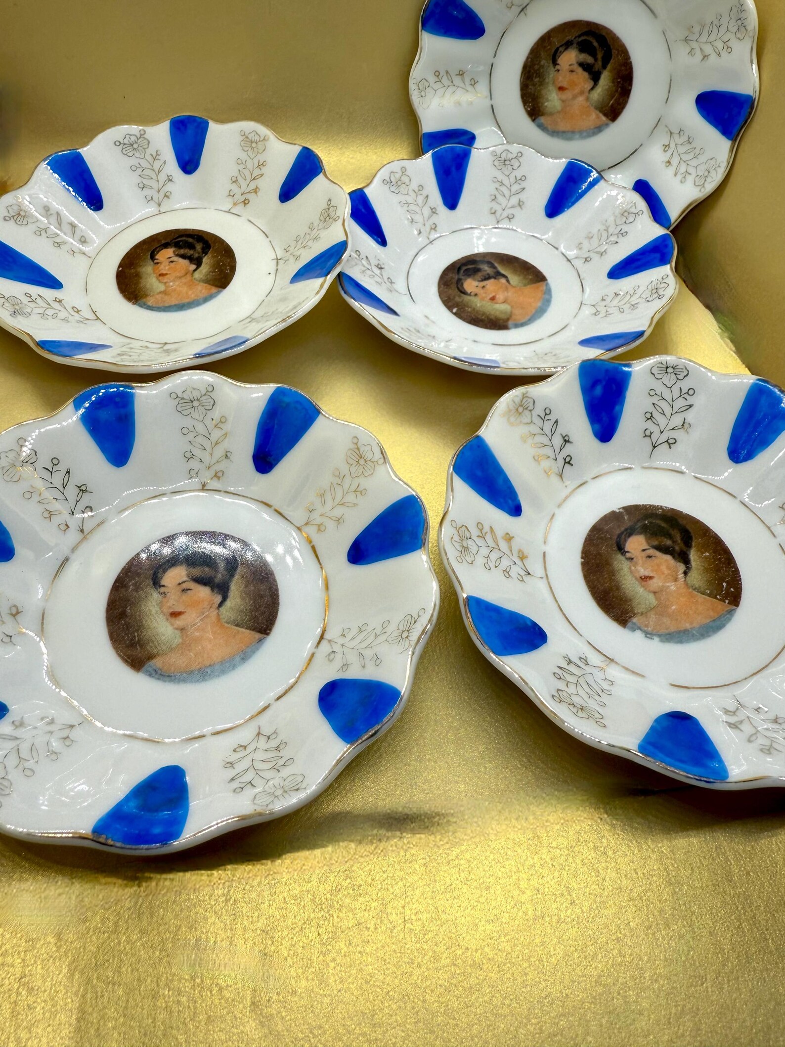 Vintage Pahlavi Plate, Shahbanou Farah Diba Engagement Souvenir, Made ...