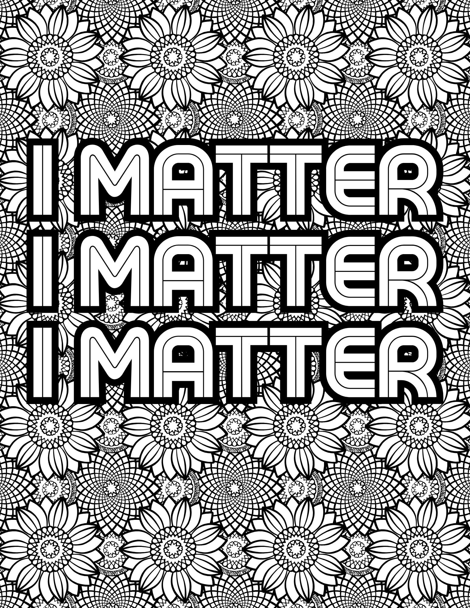 Positive Affirmations Coloring Pages INSTANT DOWNLOAD - Etsy