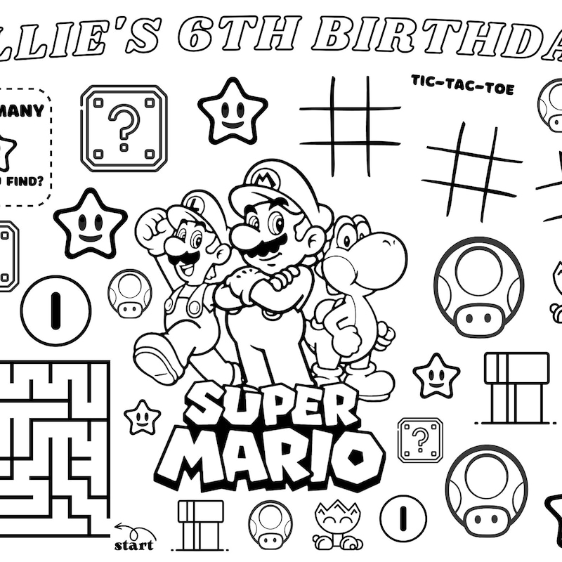 Mario Galaxy Goodie Bags - Etsy