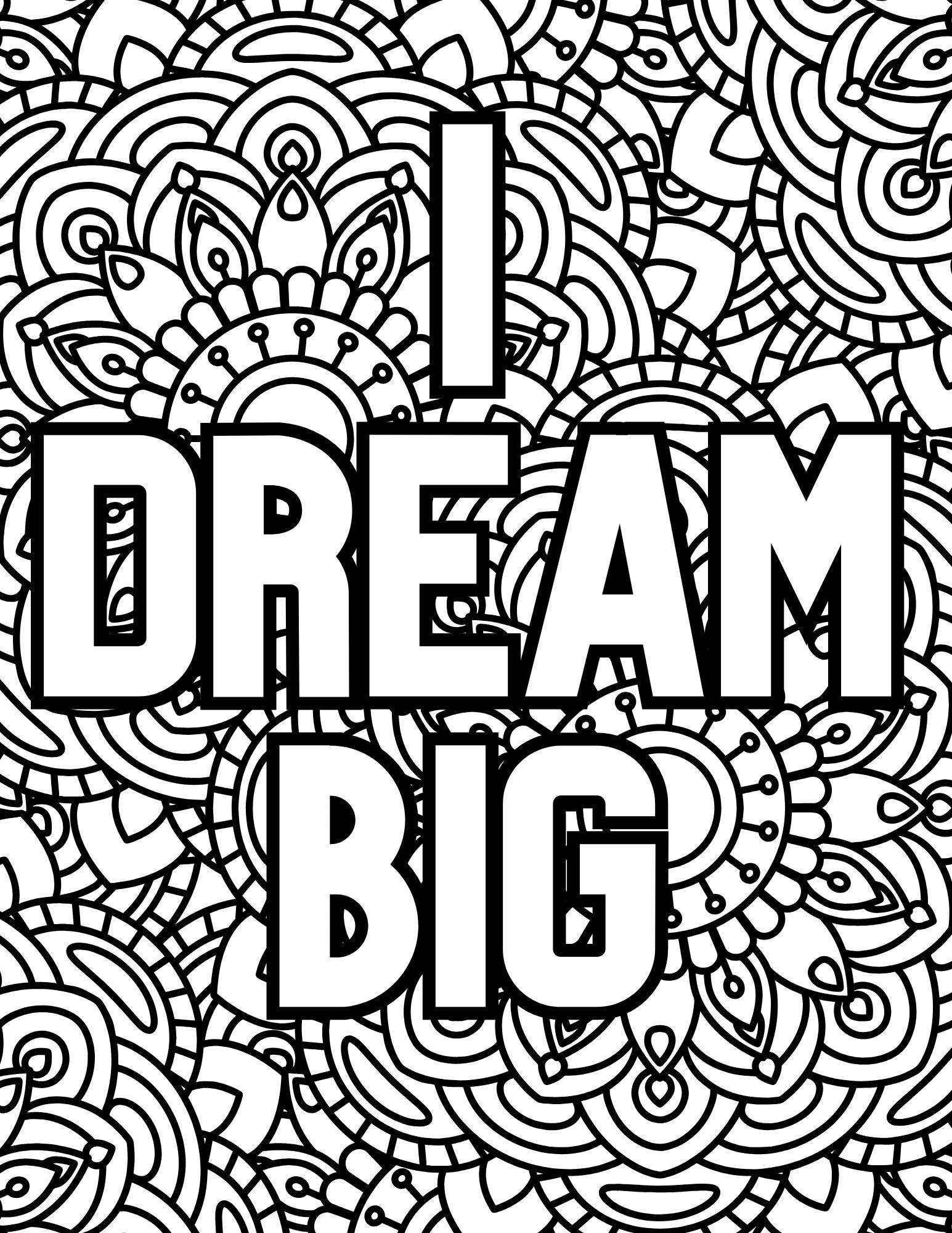 Positive Affirmations Coloring Pages INSTANT DOWNLOAD - Etsy