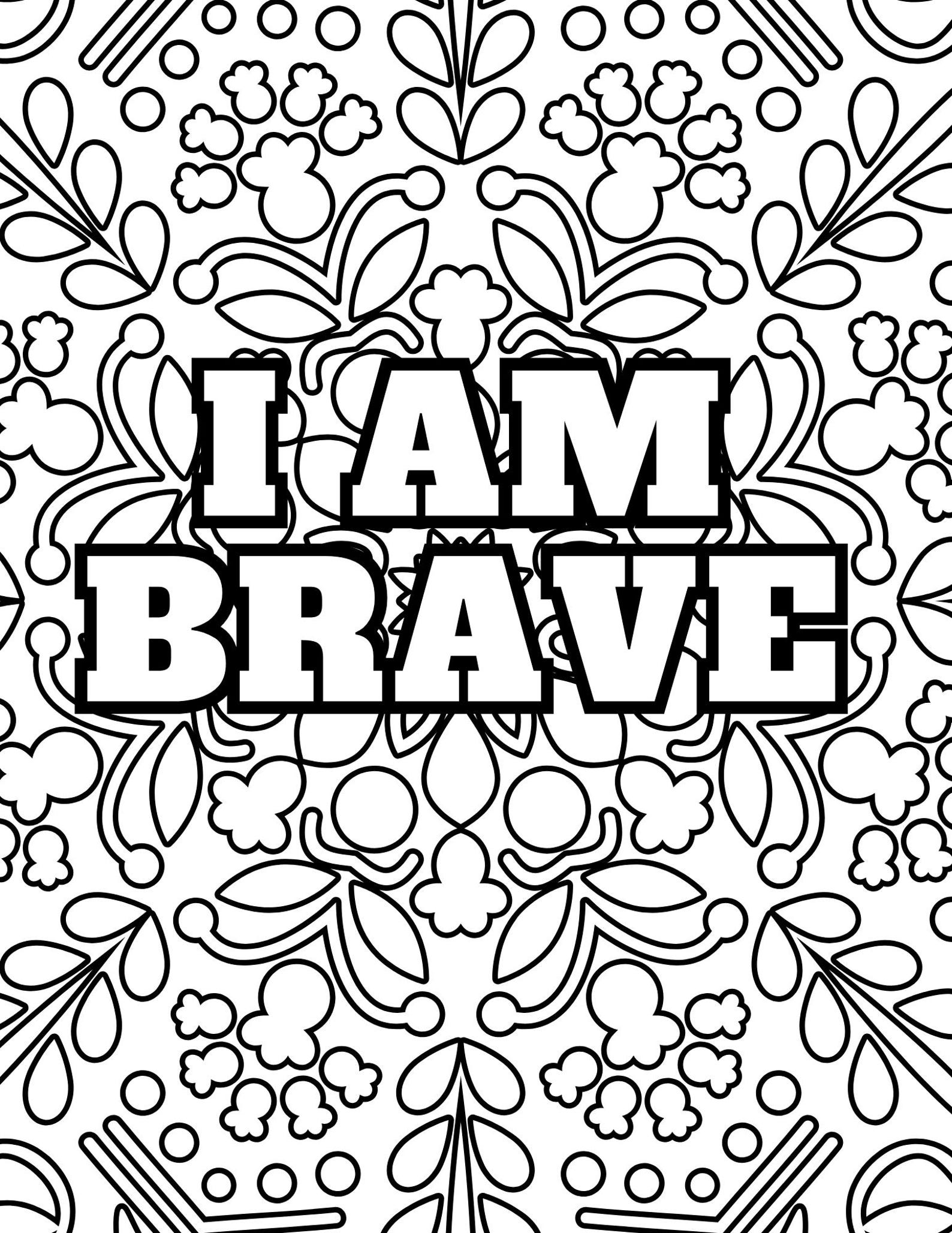 Positive Affirmations Coloring Pages - INSTANT DOWNLOAD - Etsy