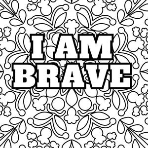 Positive Affirmations Coloring Pages - INSTANT DOWNLOAD - Etsy