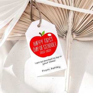 Teacher Printable Gift Tag First Day of School Student PTO - Etsy