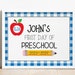 Back to School Kids Printable Sign First Day of School Editable INSTANT ...