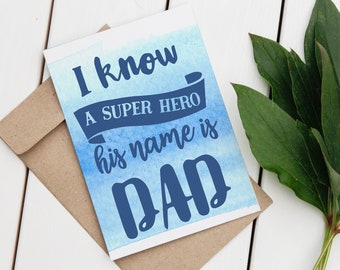 Father's Day Printable Editable Card for Father Dad Gift | Etsy