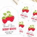 Teacher Appreciation Printable Gift Tag Student Strawberry Personalized ...