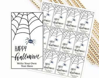 Spider Gift Tag | Etsy