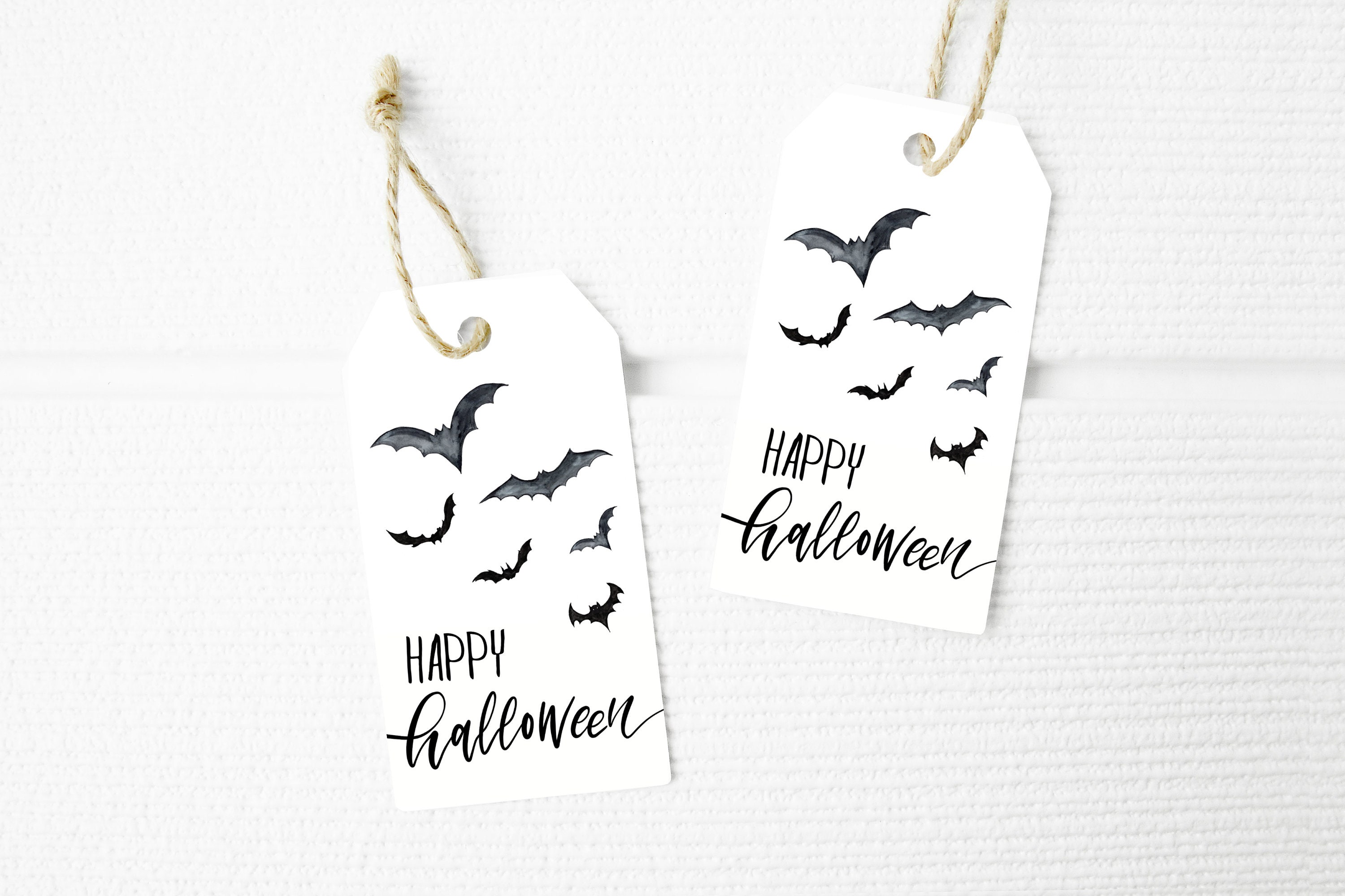 Printable Halloween Bats Gift Tag Personalized Bats Gift Tag - Etsy