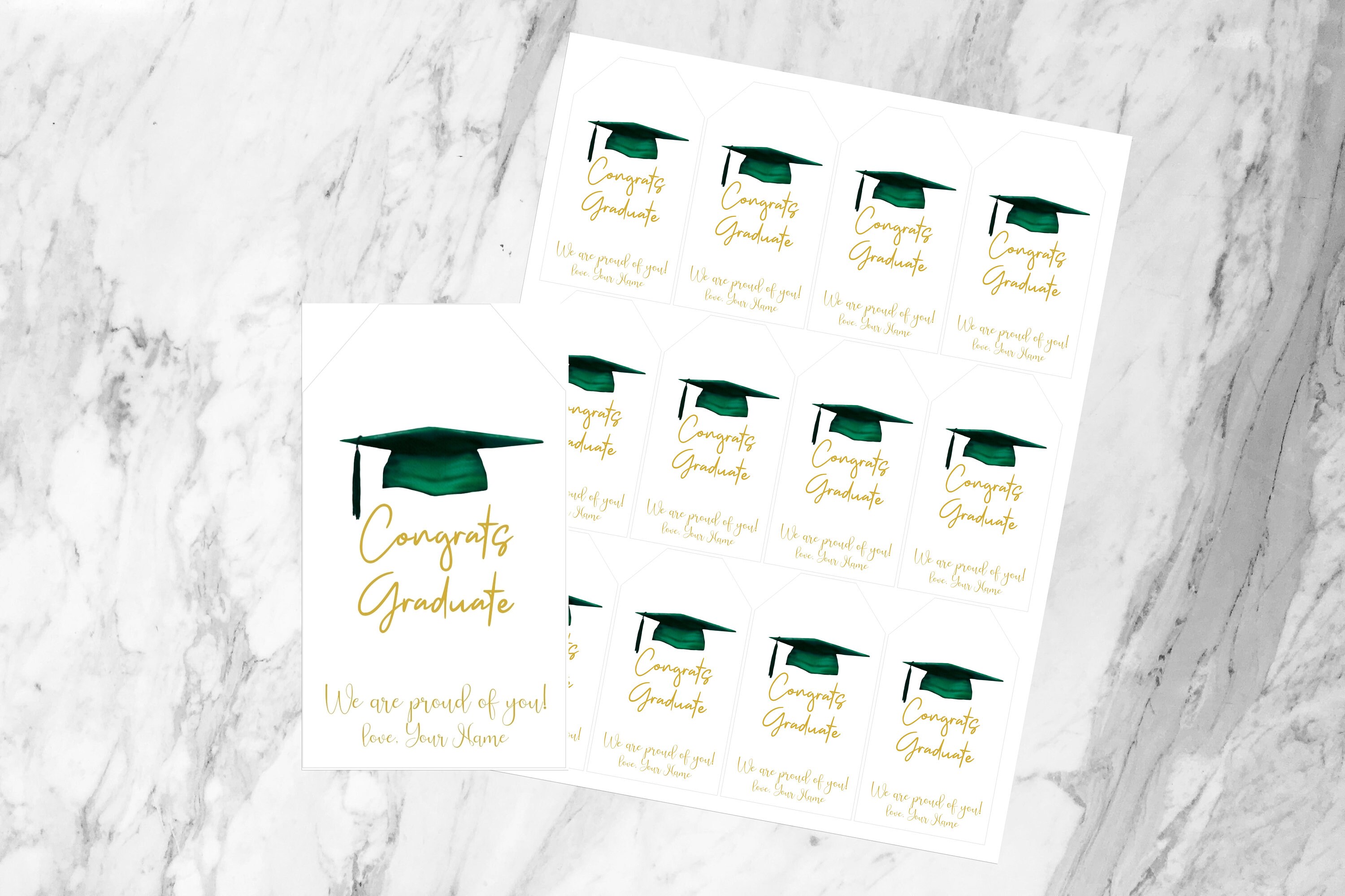 Printable Graduate Gift Tag Personalized Graduation Gift Tag | Etsy