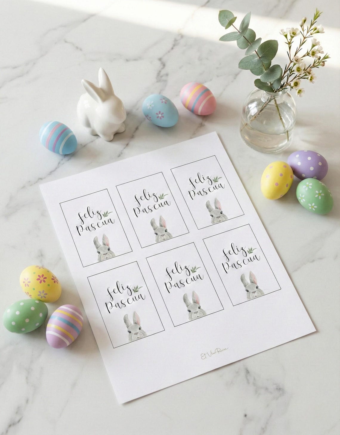 Feliz Pascua Easter Gift Tags - Spanish Digital Printable - Etsy