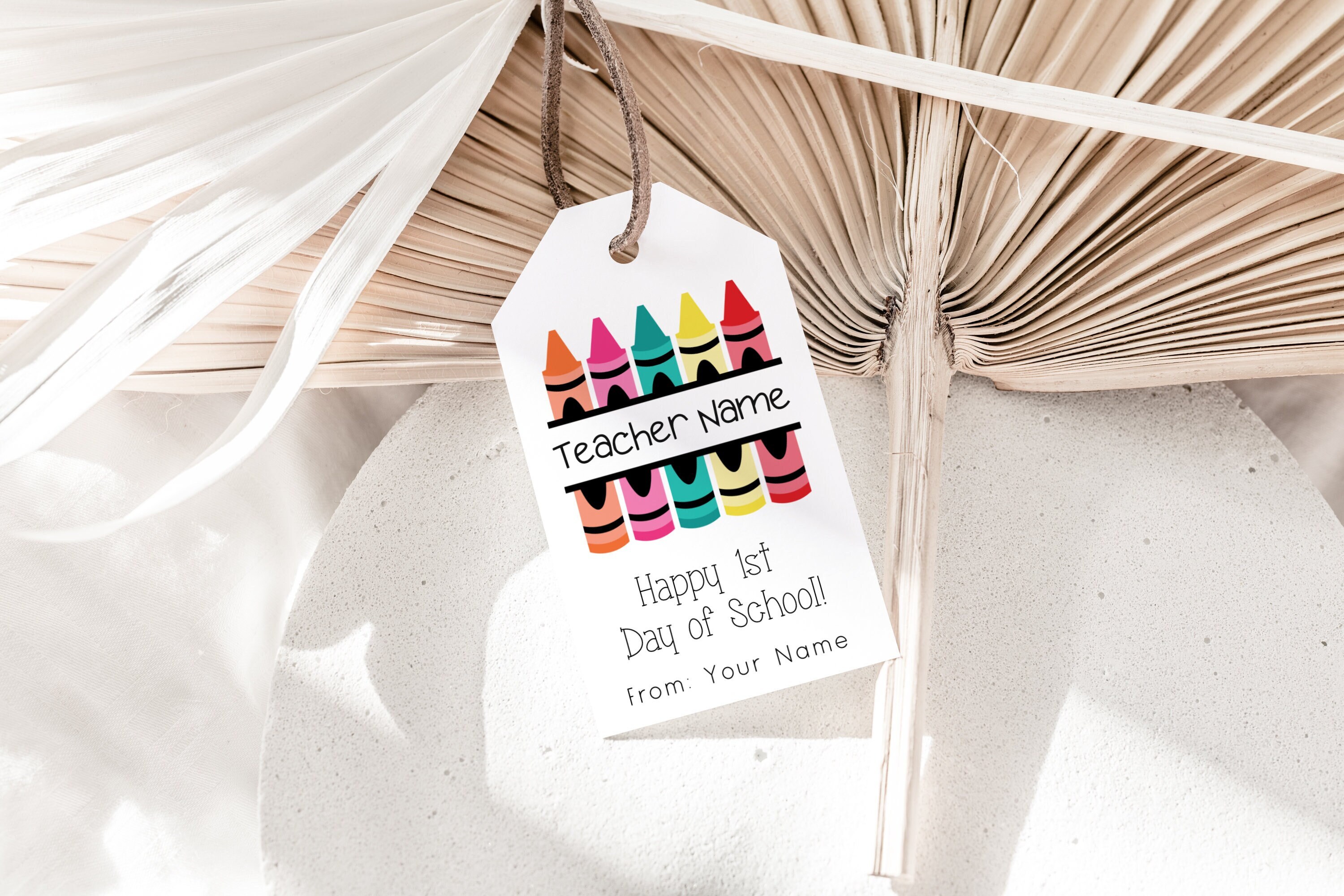 Teacher Printable Gift Tag First Day of School Student PTO - Etsy